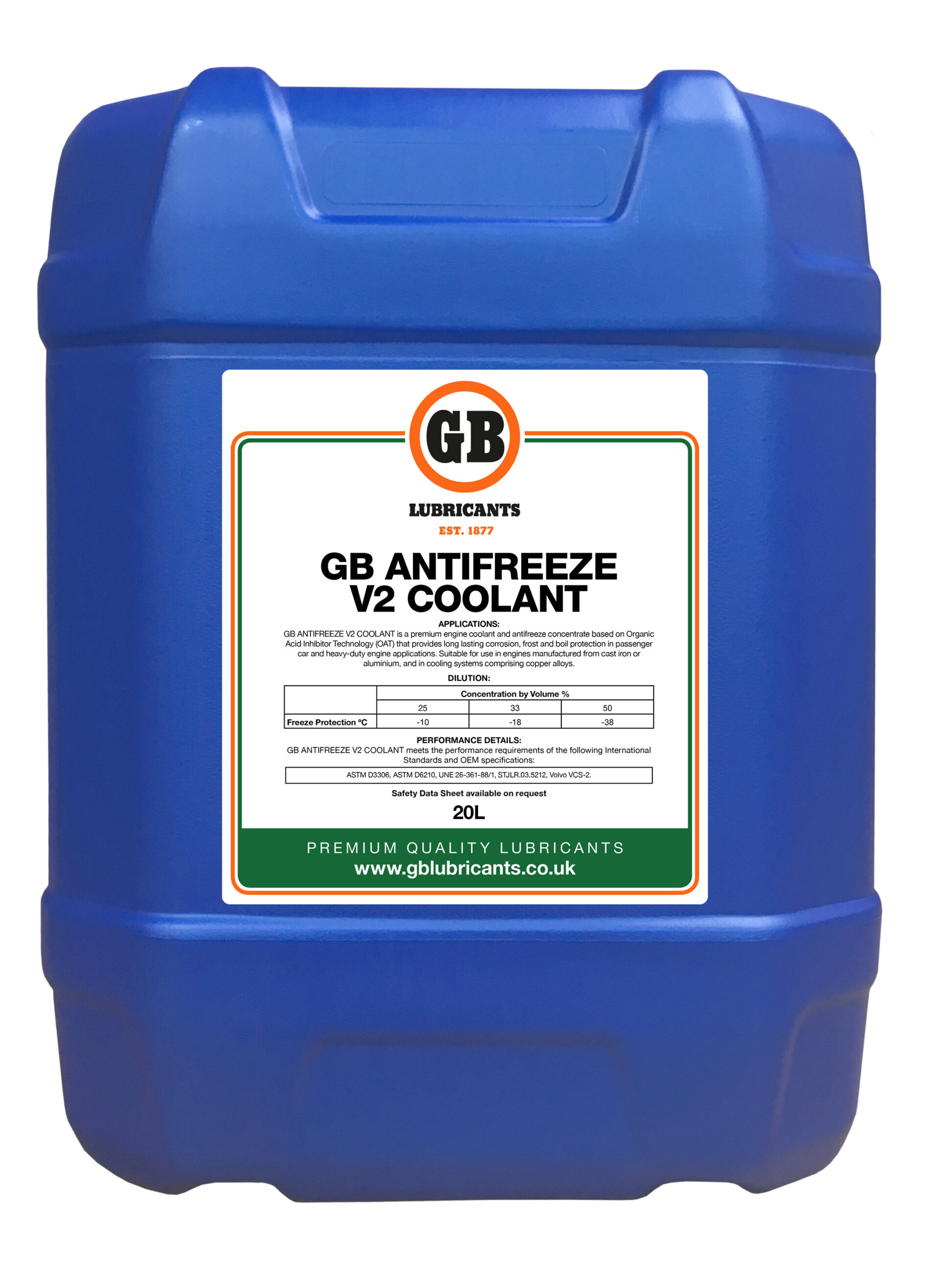 GB ANTIFREEZE V2 COOLANT - GB Lubricants